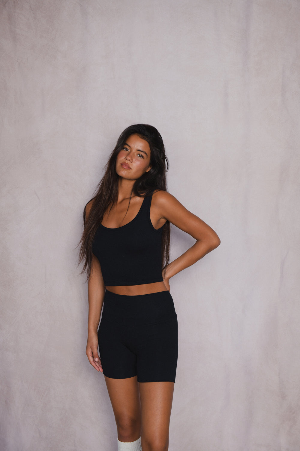 Baby Ribbed Bike Short in Black – SKATIE